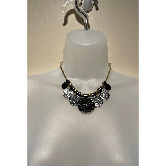 Jewelry | Hammered Disc Statement Necklace | Poshmark